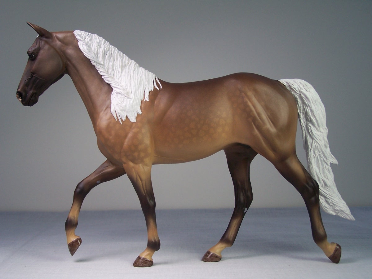 Miriam model horse resin white pine equine